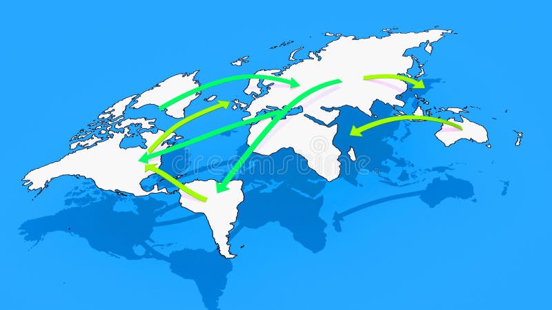 WORLD TRADE BLUE stock illustration. Illustration of cyan - 70946215