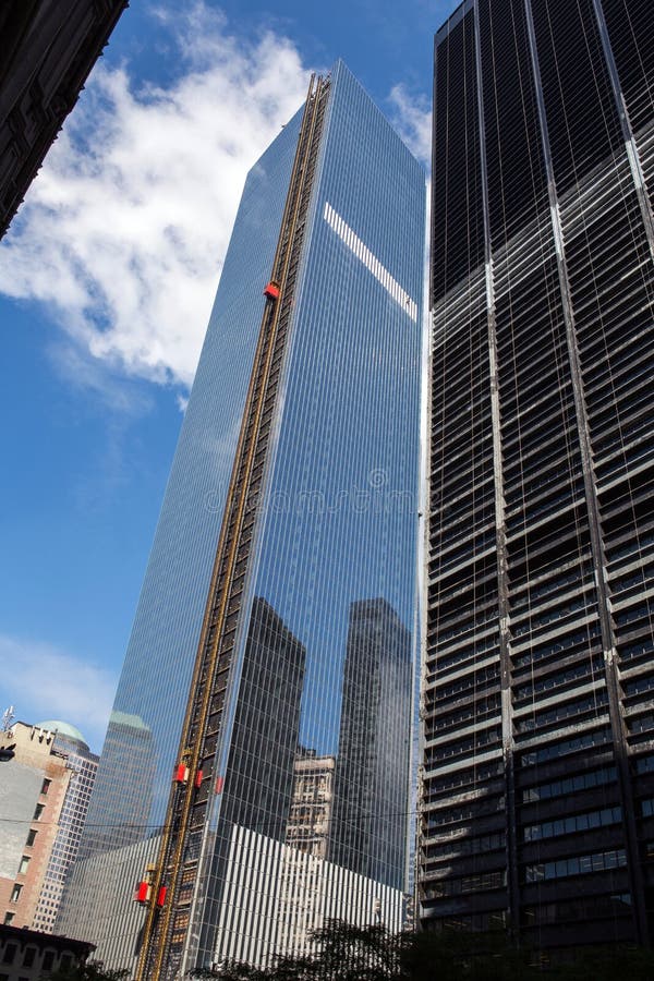 World Trade Center Building, New York Editorial Photo - Image of clouds ...