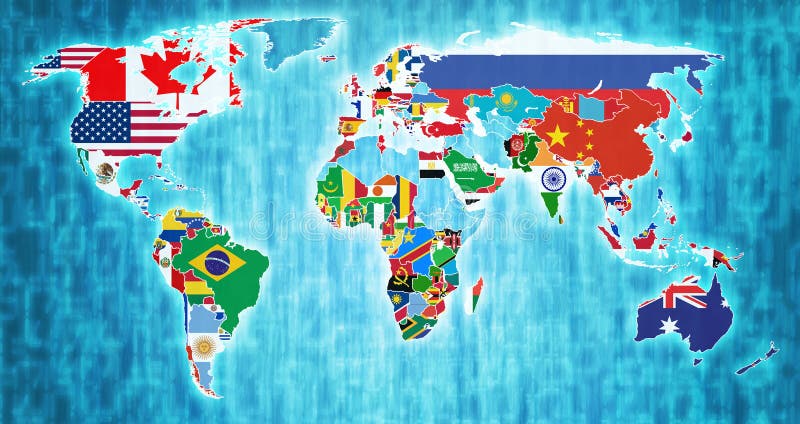 World Trade Organization Territory on World Map Stock Illustration ...