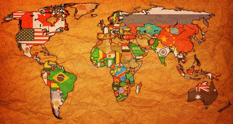 World Trade Organization Territory on World Map Stock Illustration ...