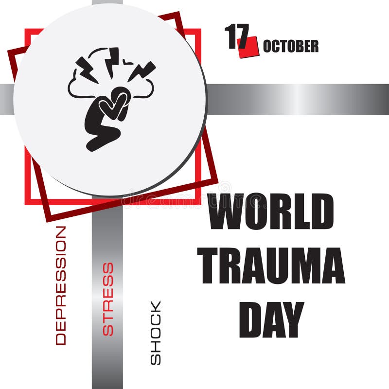 World Trauma Day Banner, Trauma Patients on Wheelchair and Bandage on ...