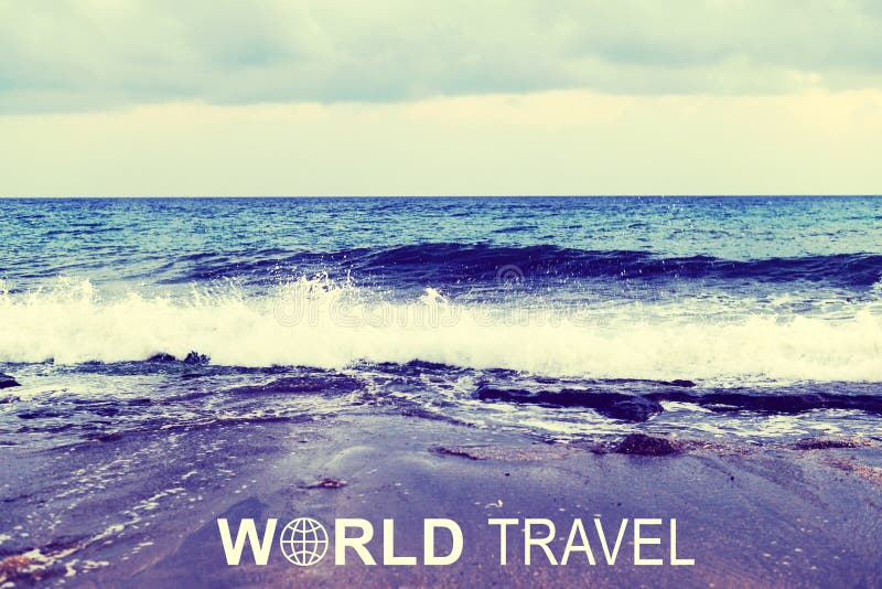 World Travel header stock photo. Image of travel, cloud - 48135532