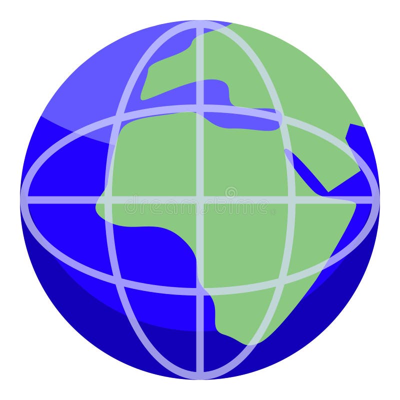 World Travel Icon Isometric Vector. Global Map Stock Vector ...