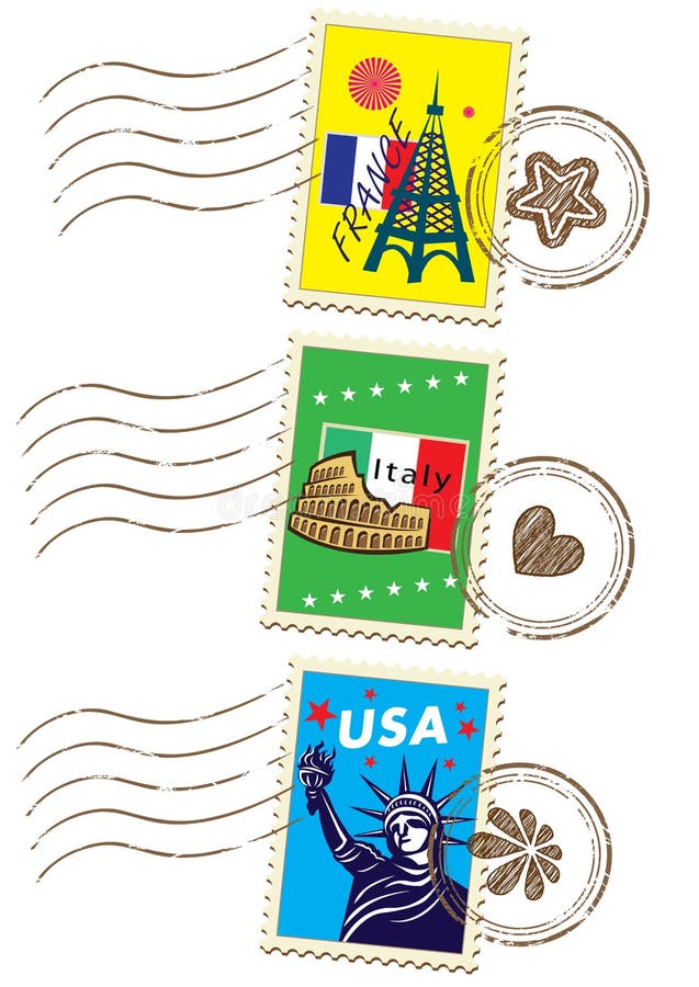 World travel stamp set stock vector. Illustration of holiday - 31553957