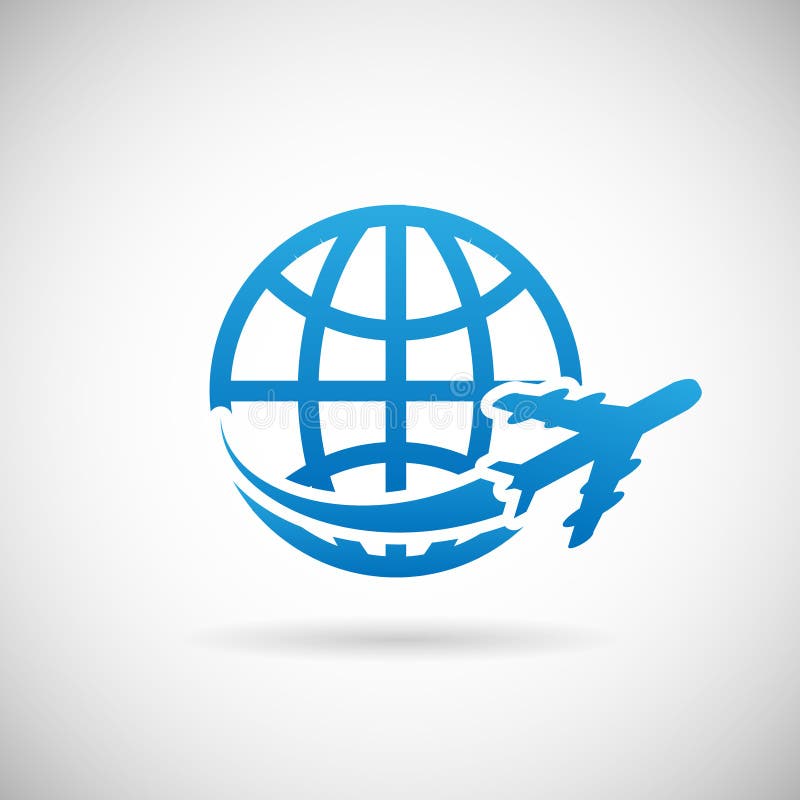 World Travel Symbol Airplane Stock Vector - Illustration of pictogram ...