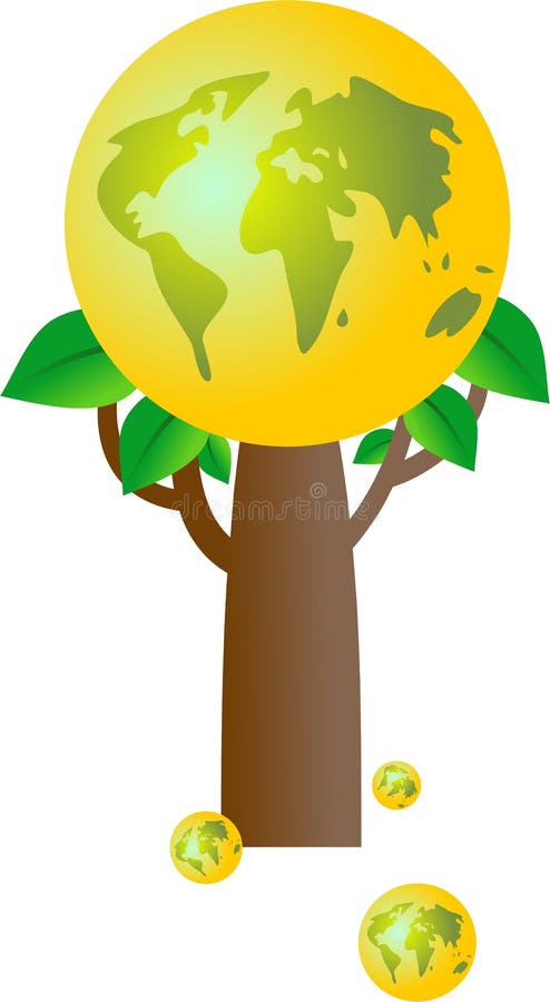 World tree stock illustration. Illustration of conceptual - 4985131