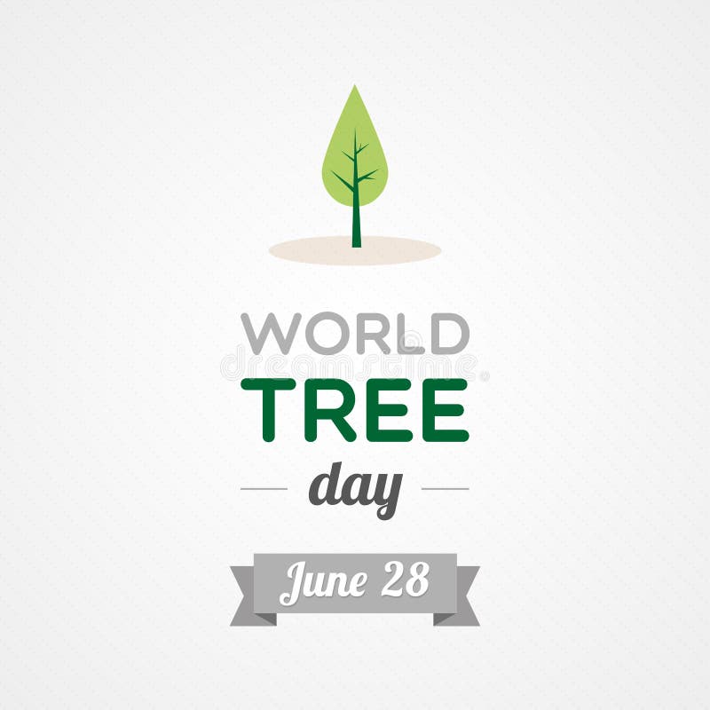 World Tree Day. Awareness Banner. Vector Illustration, Flat Design ...