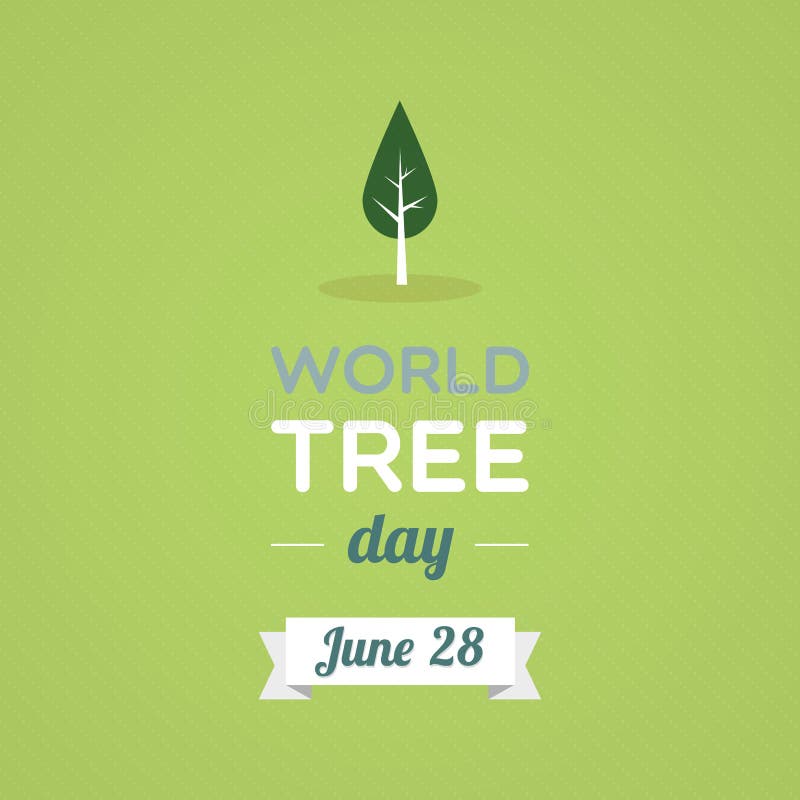 World Tree Day. Awareness Banner. Vector Illustration, Flat Design ...