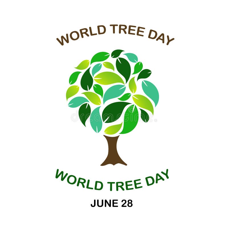 World tree day june stock vector. Illustration of investment - 68979287