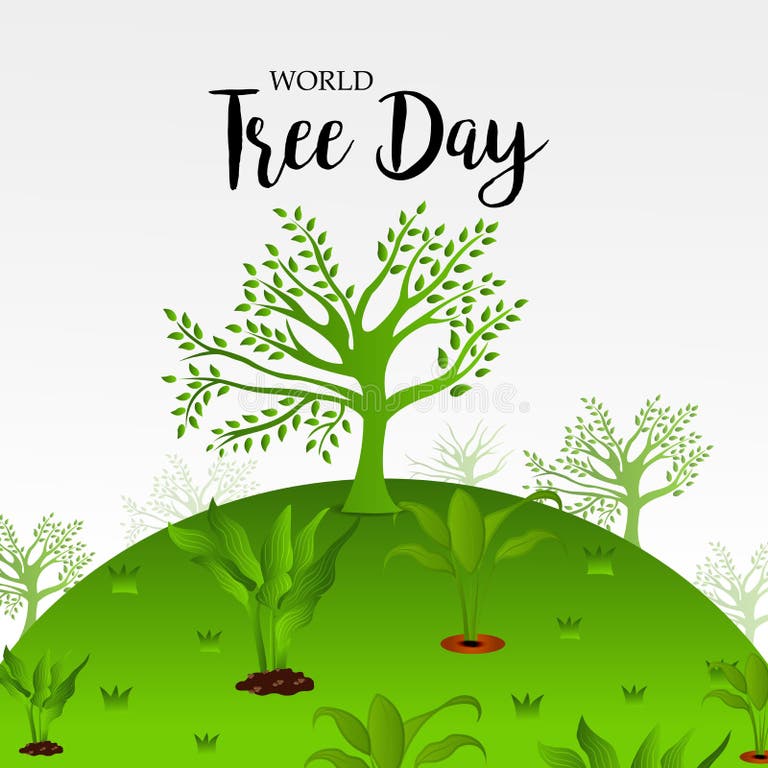 World Tree Day. stock illustration. Illustration of sustainable - 94326610