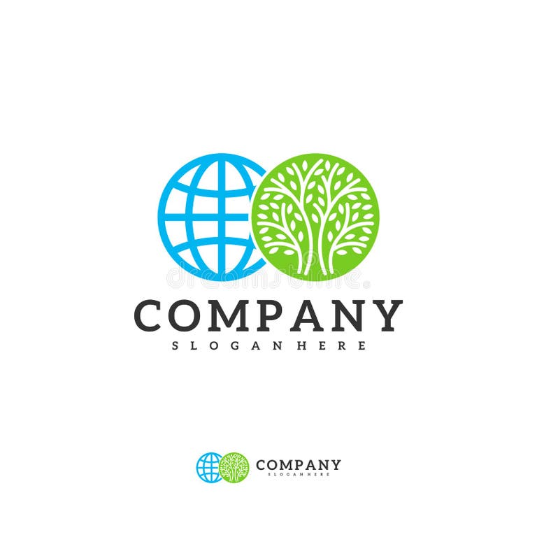 World Tree Logo Vector Template, Creative Tree Logo Design Concepts ...