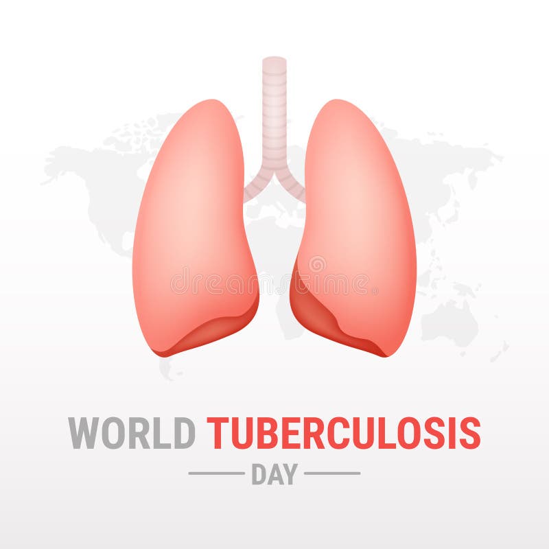 World Tuberculosis Day on White Background Stock Vector - Illustration ...