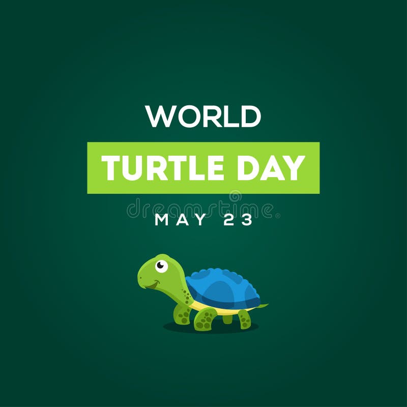 World Turtle Day Vector Design Illustration for Celebrate Moment Stock ...