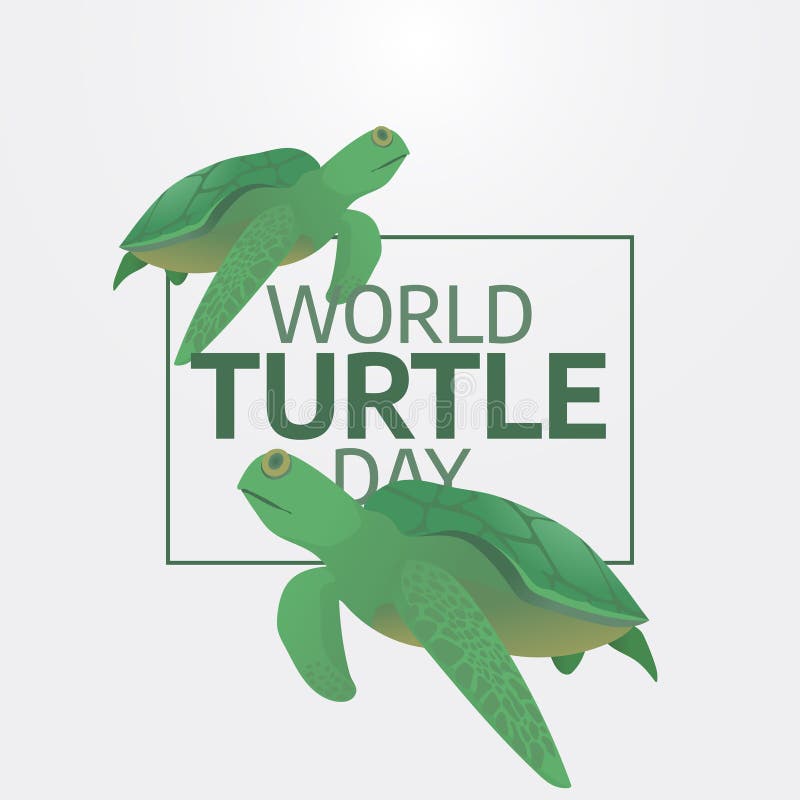 World Turtle Day Vector Illustration Vector Illustration with Line Art ...