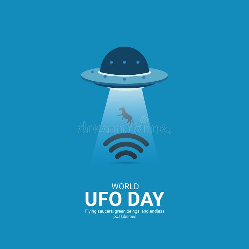 World UFO Day Creative Ads. World UFO Day. July 2 Stock Vector ...