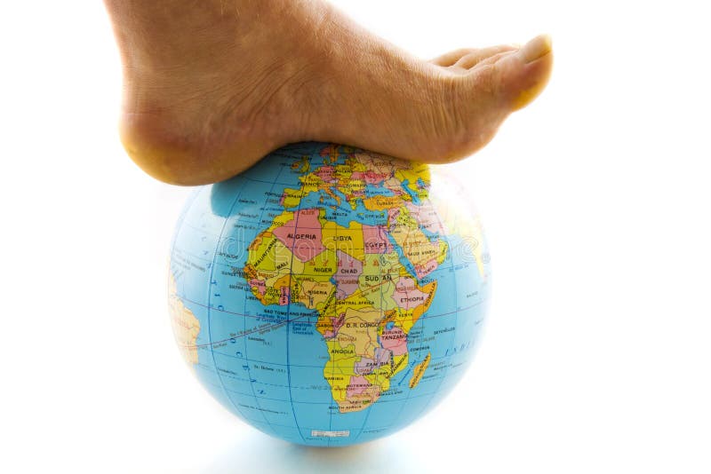 World under feet stock photo. Image of male, adult, europe - 11977020