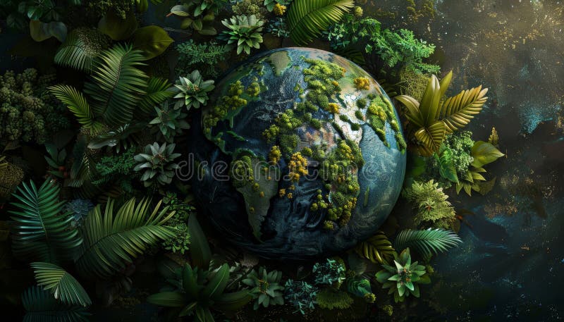 World Unity Earth S Rich Greenery Symbolizes Environmental Harmony and ...