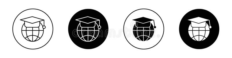 World university icon stock vector. Illustration of degree - 307757233