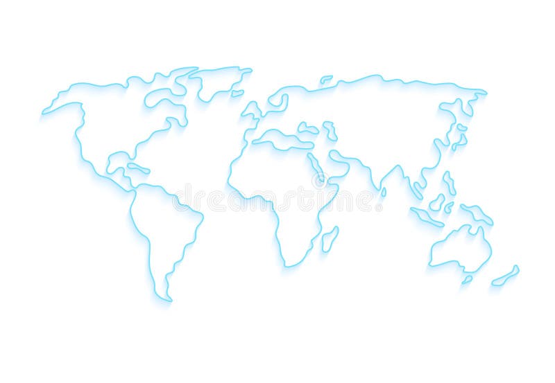 Earth Planet Abstract Map of the World. Poligonal Line Triangle Art ...