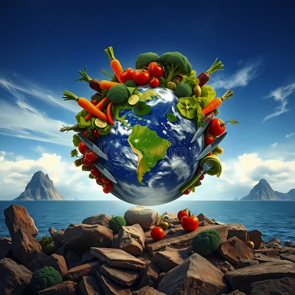 World of vegetables stock illustration. Illustration of brocolli ...