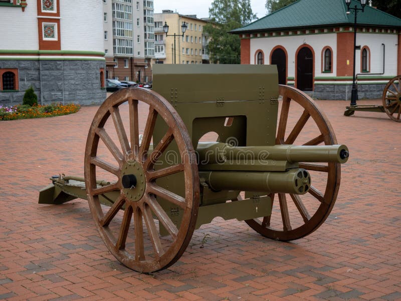 World War I cannon stock image. Image of shield, ammunition - 254492483