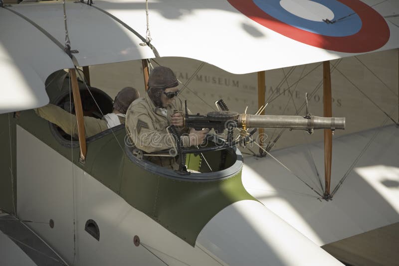World War I Machine gunner editorial photography. Image of indoors ...