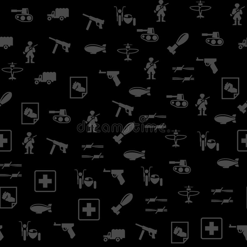 World War Icons Black White Stock Illustrations – 323 World War Icons ...