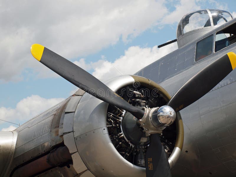 World War II B17 Bomber S Propellers Stock Image - Image of veteran ...