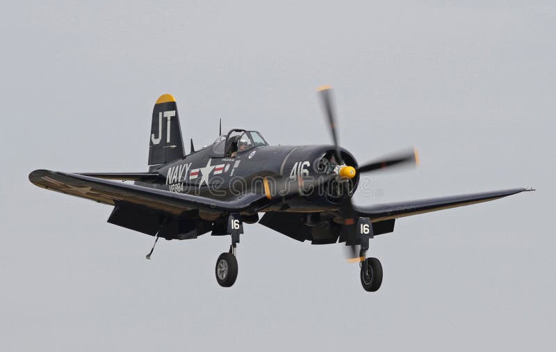 World War II Corsair Fighter Aircraft Editorial Stock Image - Image of ...