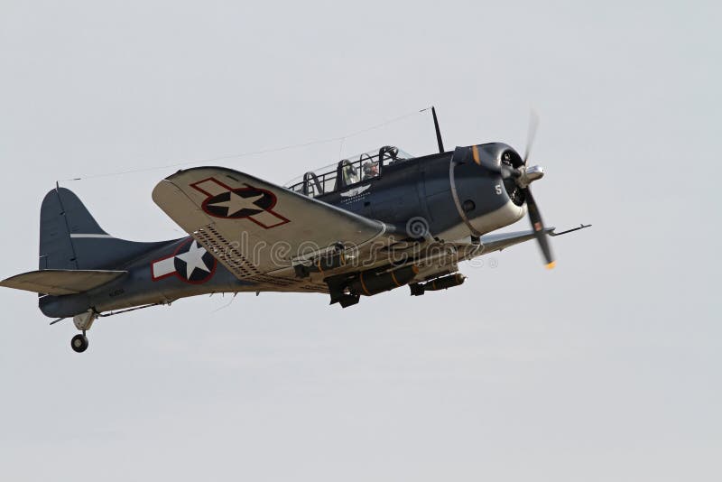 World War II Dauntless Dive-Bomber Editorial Stock Image - Image of ...