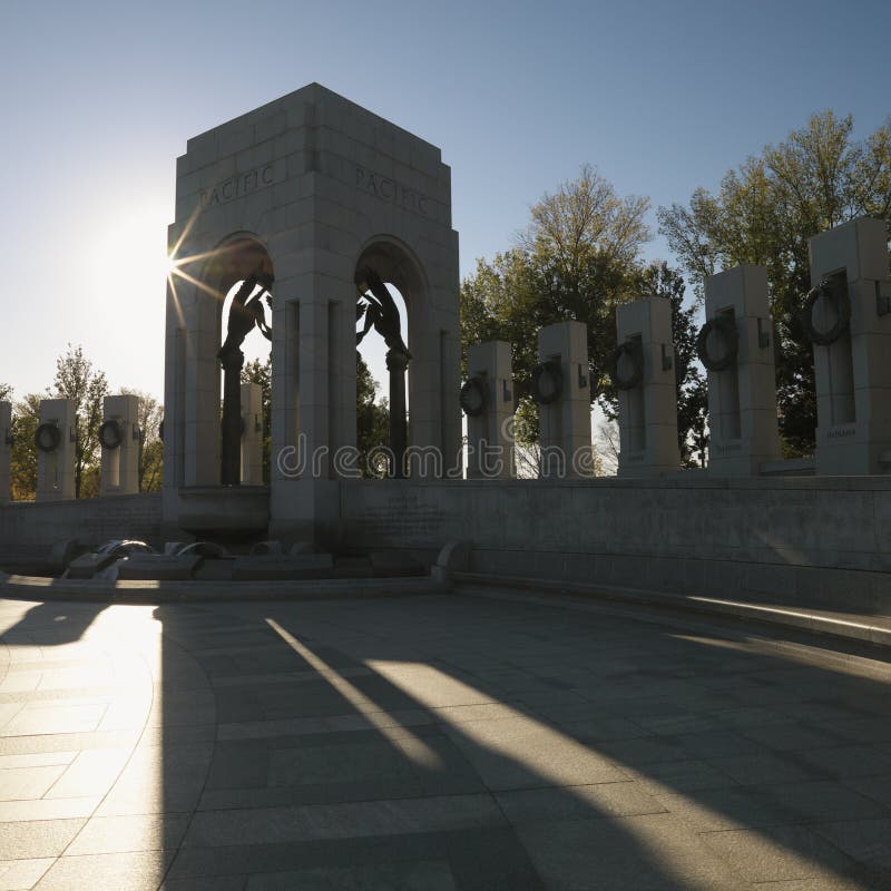 World War II Memorial editorial photo. Image of color - 2046621