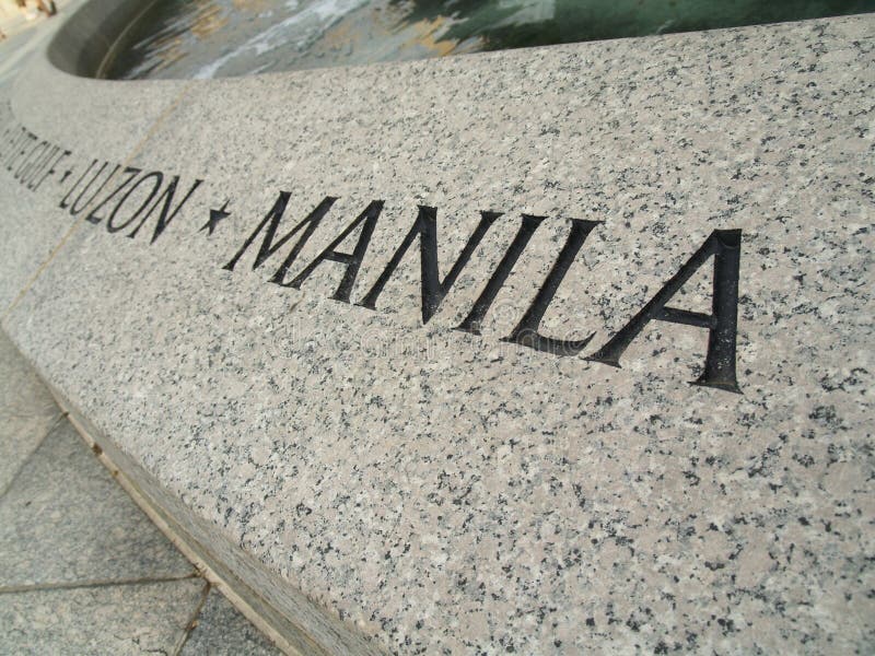World War II Memorial - Luzon, Manila Stock Photo - Image of landmark ...
