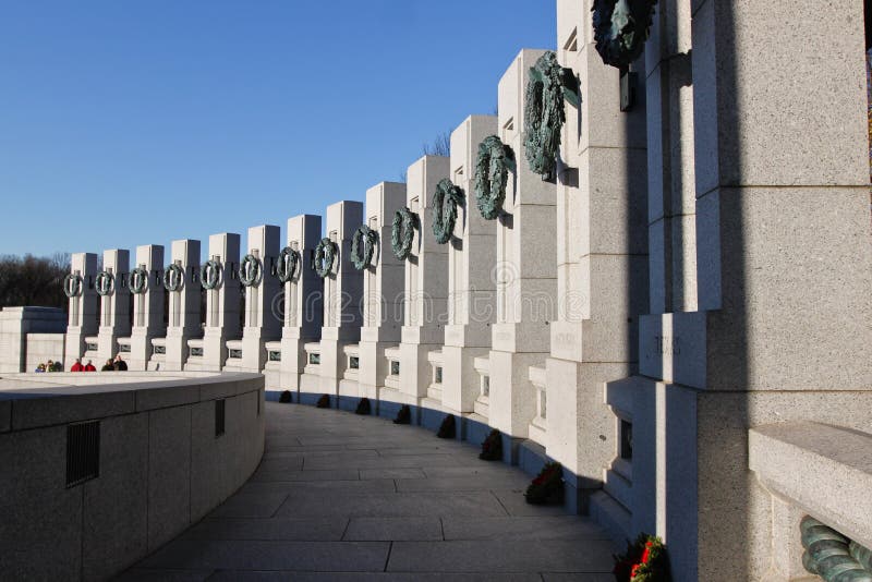 World War II Memorial Washington DC Editorial Image - Image of ...
