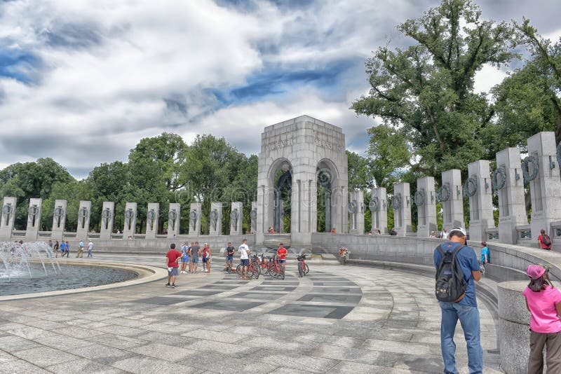 World War II Memorial Washington DC Editorial Photo - Image of ...