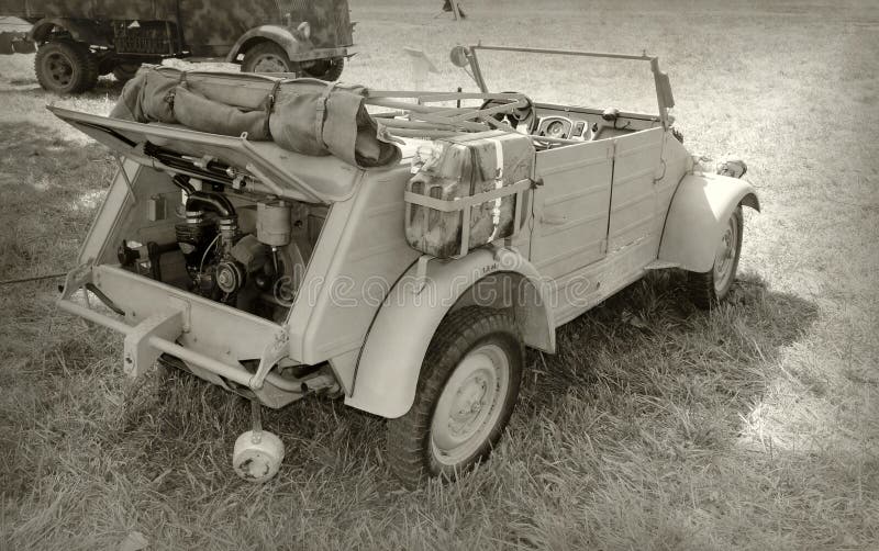 World War II Military Vehicle Stock Photo - Image of vintage, historic ...