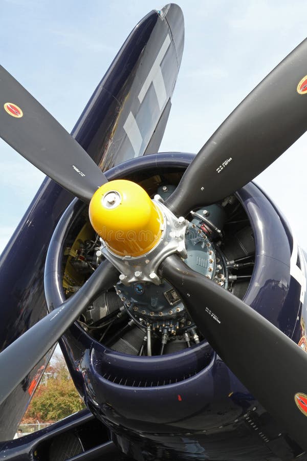 World War II Corsair Fighter Aircraft Editorial Stock Photo - Image of ...