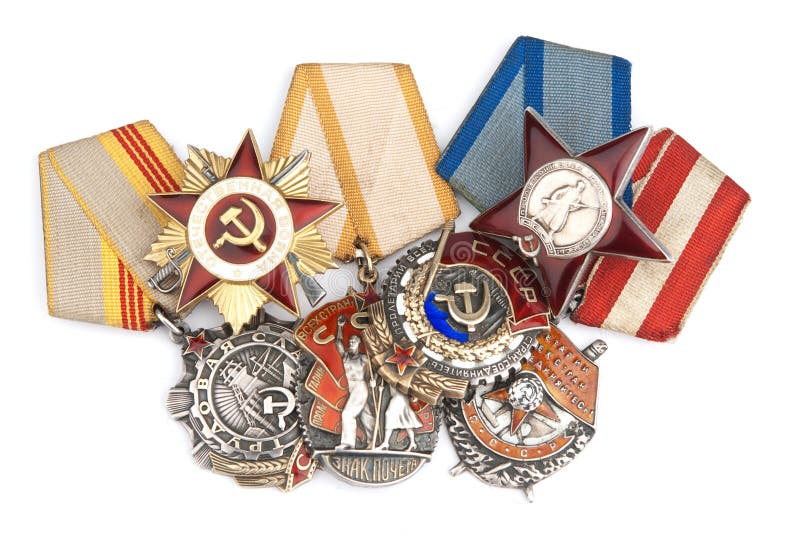 World War II Russian Military Medals Stock Photo - Image of heroic ...