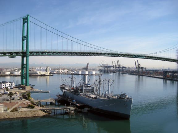 World War II Ship stock photo. Image of docked, bridge - 18961692