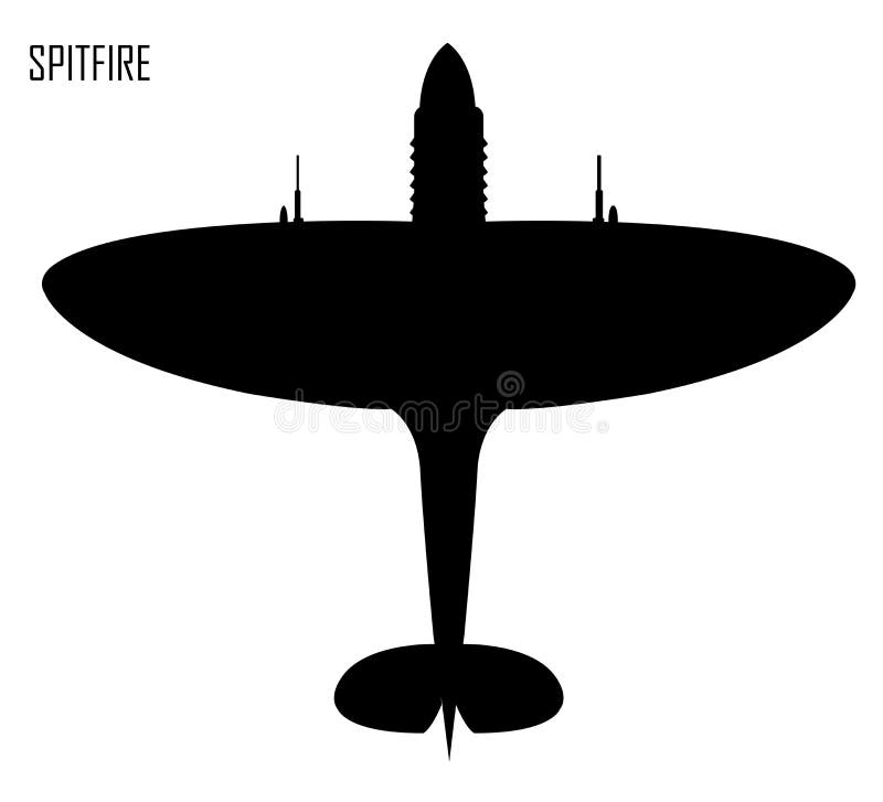 World War II - Supermarine Spitfire Stock Vector - Illustration of ...