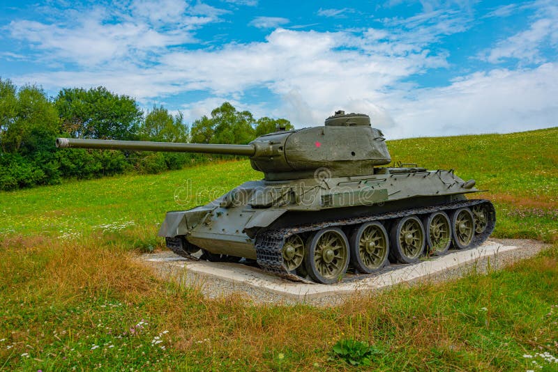 World War II Tank at the Death Valley in Slovakia Editorial Photography ...