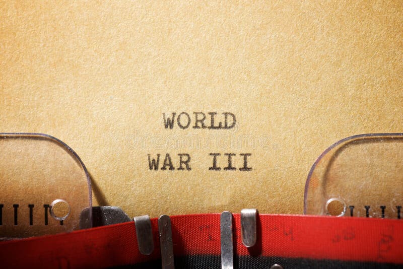 World war III text stock image. Image of written, paper - 273850283