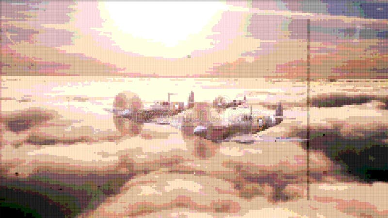World War 2 Planes. 3d Animation Stock Footage - Video of britain ...