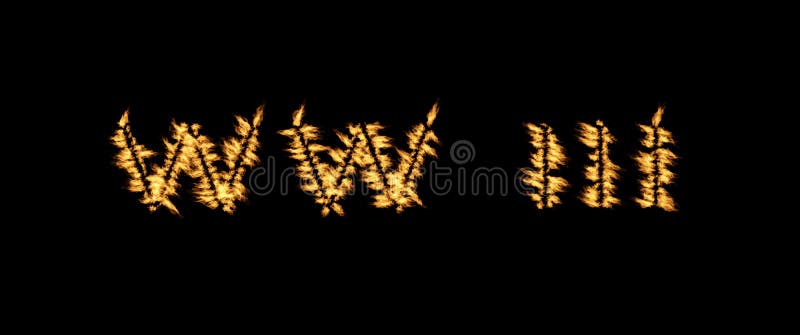 WORLD WAR THREE Text with Burning Flames Effect Stock Illustration ...