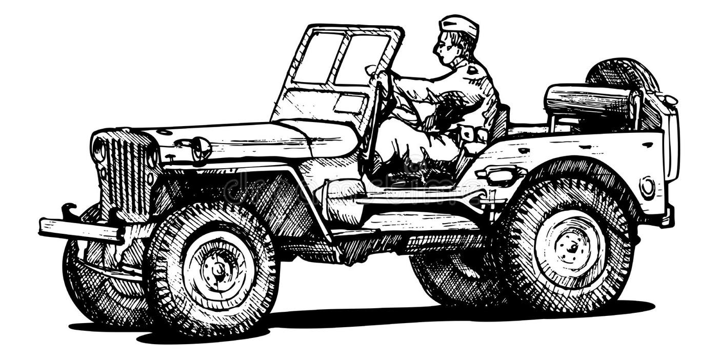 Jeep Drawing Stock Illustrations – 1,508 Jeep Drawing Stock ...