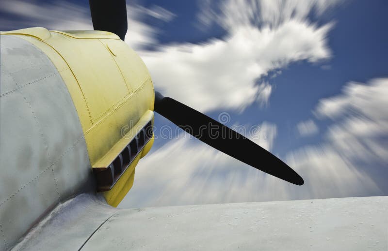 World War Two Era German Airplane in Flight Stock Image - Image of ...