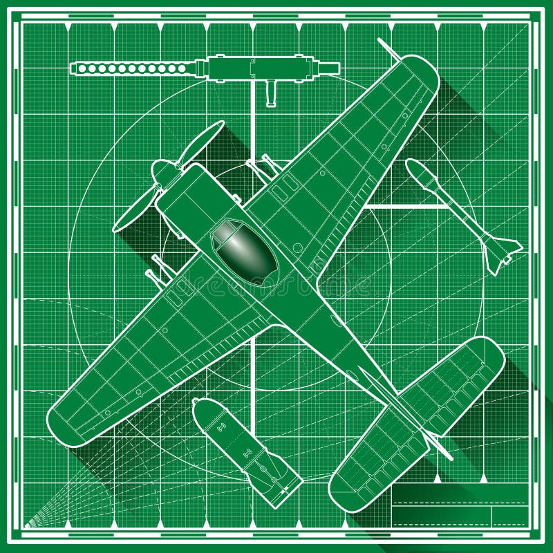Old Aircraft Blueprint Stock Illustrations – 142 Old Aircraft Blueprint ...