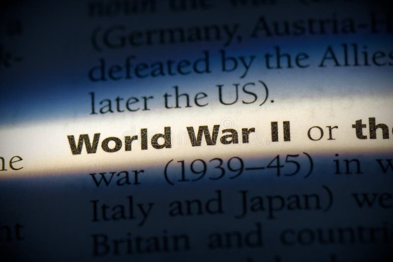 World war 2 stock image. Image of macro, text, dictionary - 161576079
