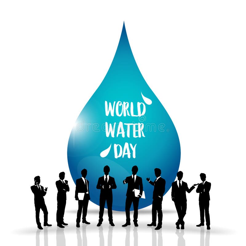World Water Day Background Design. Vector Illustration Stock Vector ...