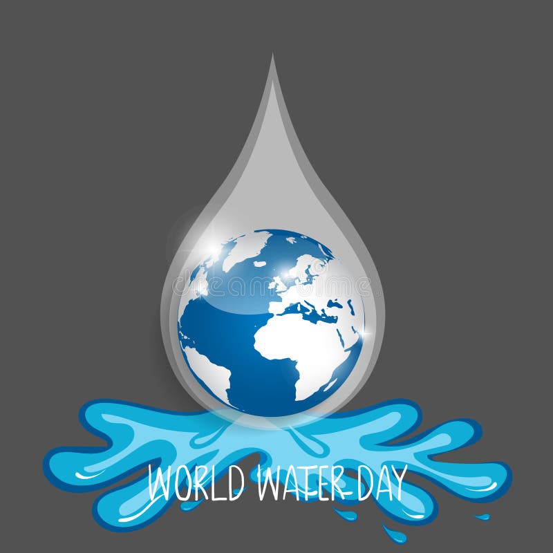 World Water Day Background Design. Vector Illustration Stock Vector ...