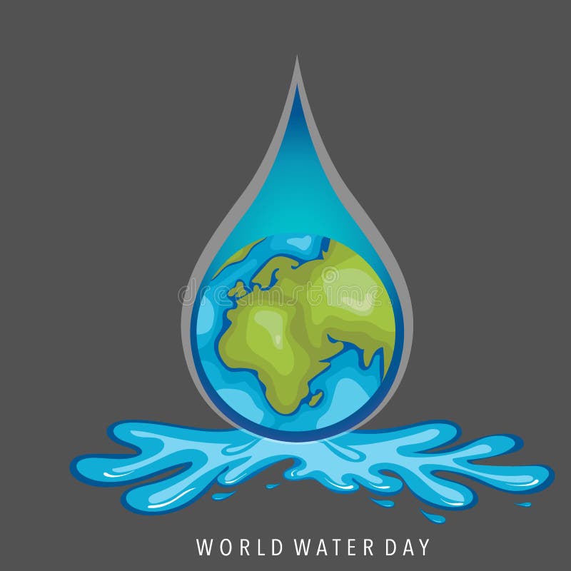 World Water Day Background Design. Vector Illustration Stock Vector ...